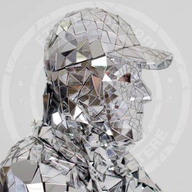 Mirror man dance costume with cap for performances - by ETERESHOP
