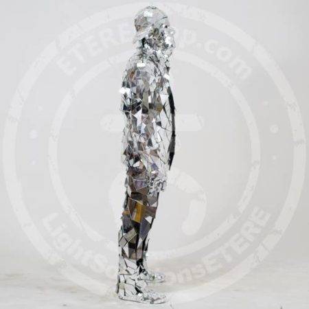 Mirror man dance costume with cap for performances - by ETERESHOP