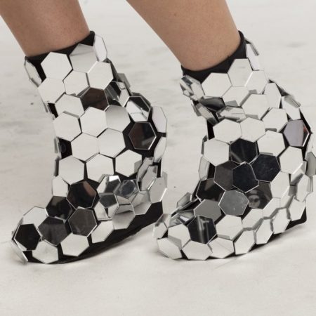Hexagons Mirror Glitter Shoes - by ETERESHOP