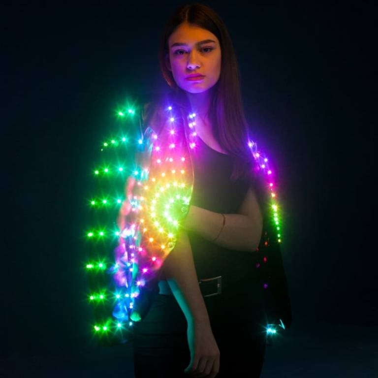 Led light up jacket with custom lighting effects ★350 leds - by ETEREshop