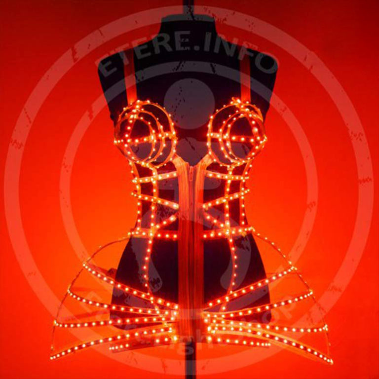 Fancy festival led dress clothing - with Bra RGB - by ETERESHOP