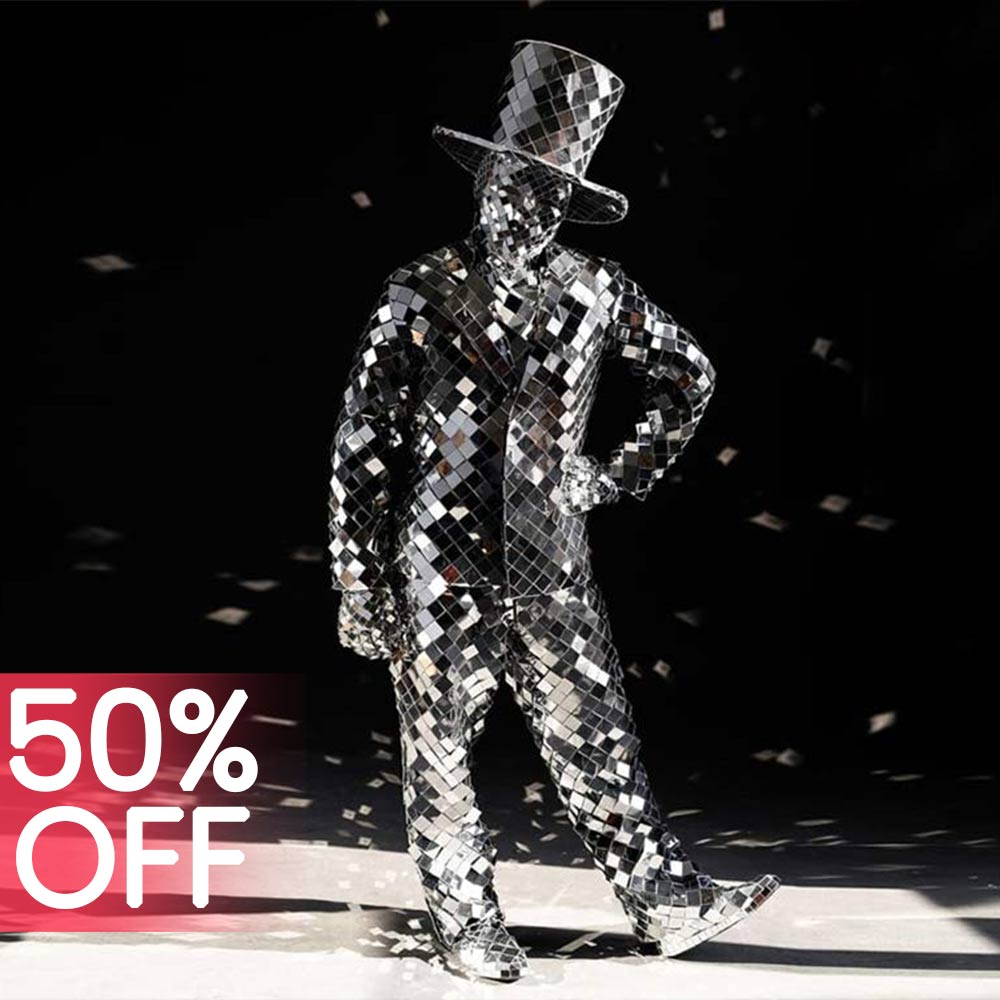 Mirror Man costumes at an affordable price - Light Solutions ETERE