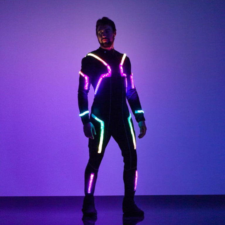 LED display Light up robot suit | Glow in the dark costumes