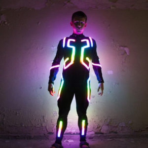LED display Light up Suit - Glow in the dark costumes - by ETERESHOP