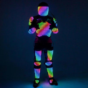 LED display Light up robot suit | Glow in the dark costumes