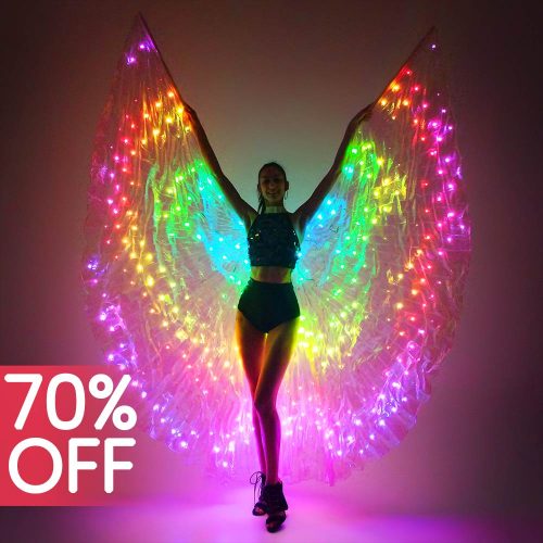 Smart dancing wings 500 LEDs / LED dance light up wings