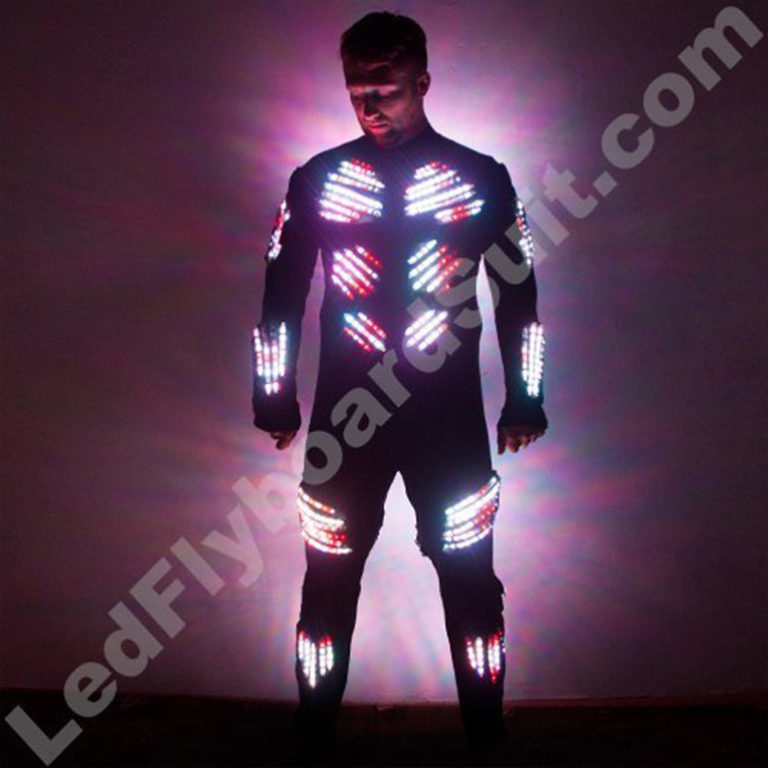 LED display Light up Suit - Glow in the dark costumes - by ETERESHOP