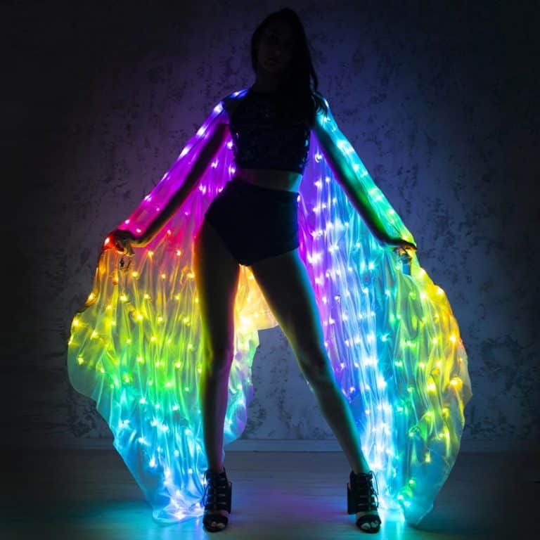 Buy Led belly dance veil for stage shows at a low price - by ETERESHOP