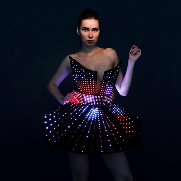 Festival fashion LED costume- light up dress EVA - by ETERESHOP