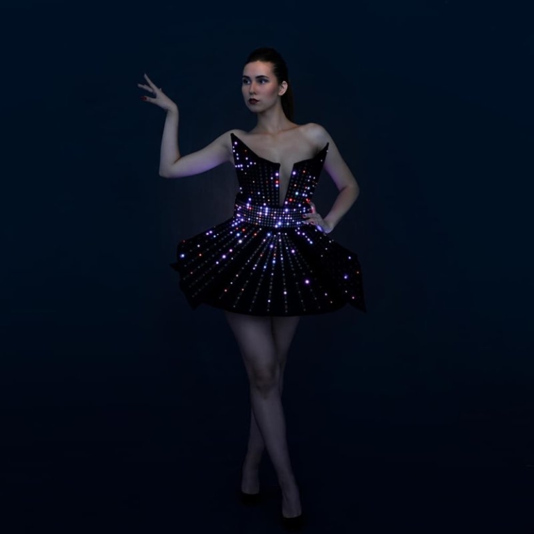 Festival fashion LED costume- light up dress EVA - by ETERESHOP