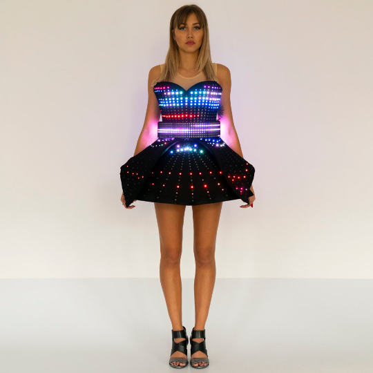 Festival fashion LED costume- light up dress EVA - by ETERESHOP