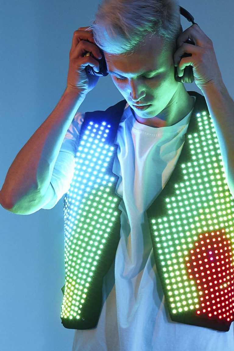 LED Screen Vest light up Festival wear _С44 - by ETERESHOP