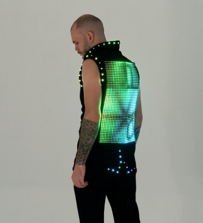 LED Vest Light Up Screen _H07-1 - by ETERESHOP