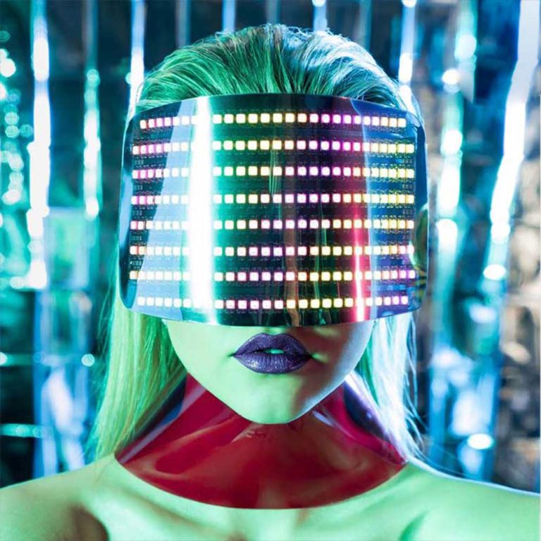 LED High Density Screen HD light up DJ Helmet - by ETERESHOP