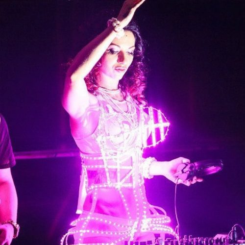 Festival wear LED Pink Cage dress for shows and events at an affordable ...