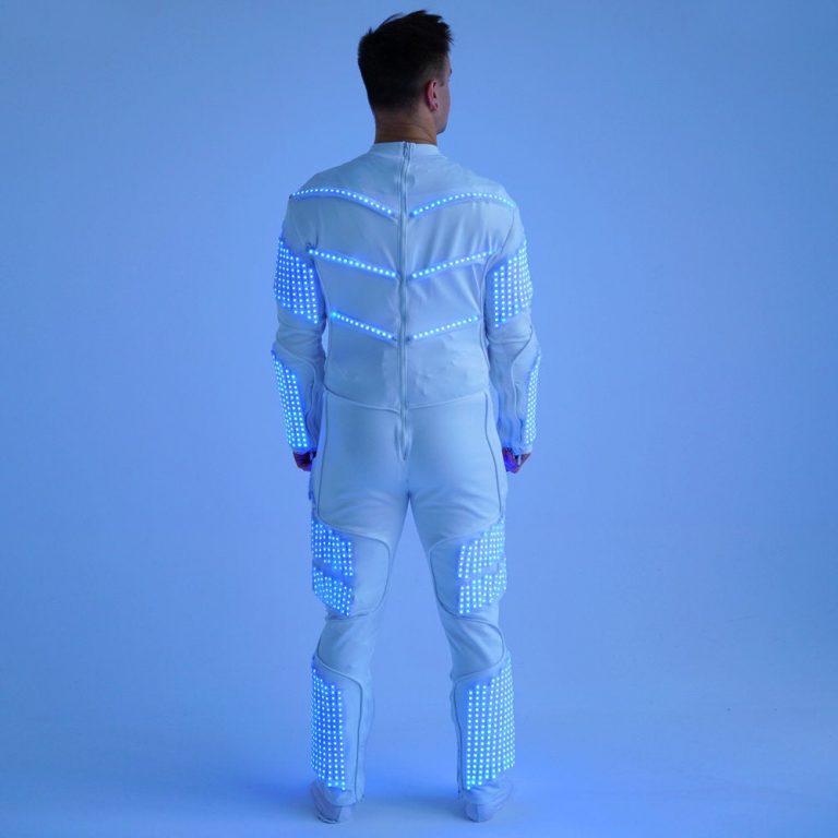 LED Smart Screen Dance White Costume 3000 LEDs _H19