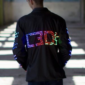 LED light up stylish custom logo jacket costume _P14-1 - by ETERESHOP