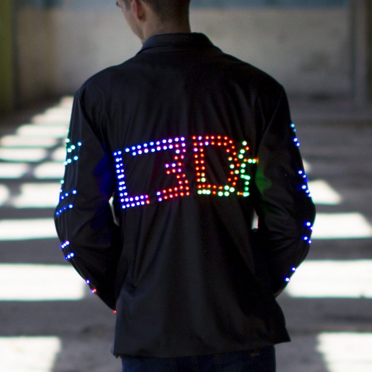 LED light up stylish custom logo jacket costume _P14-1 - by ETERESHOP