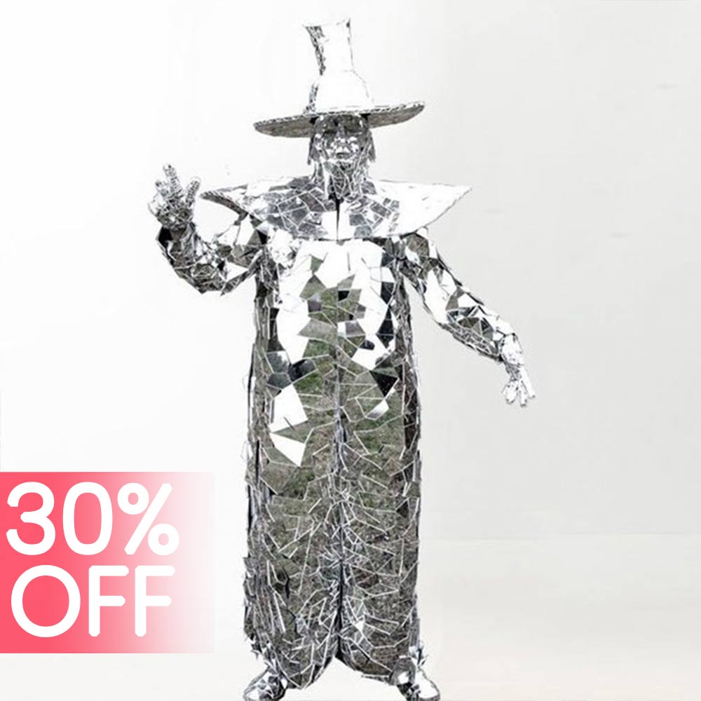 Mirror man "Wizard" glass man performance costume _M48