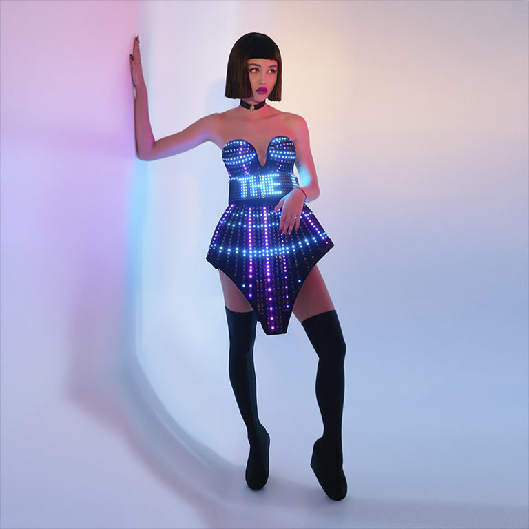 Festival fashion LED costume- light up dress EVA - by ETERESHOP