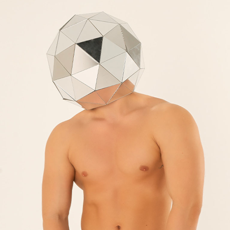 Sphere Masquerade mouth animal mirror mask _D11 - by ETERESHOP