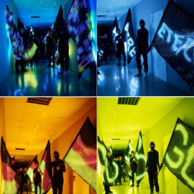 LED Light Up Flag with 2520 LEDs for shows and events - by ETEREshop