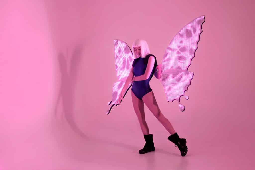 LED Logo screen Butterfly wings suit for shows and events - ETERESHOP