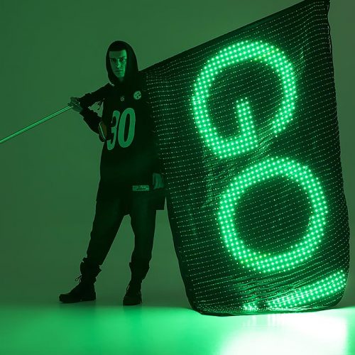 Smart Light Up Flag with 2520 LEDs _H38 for shows and events at an ...