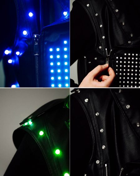 Festival Men's LED Vest with light up a Screen - by ETERESHOP