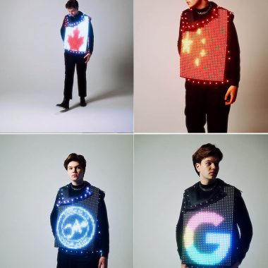 Festival Men's LED Vest with light up a Screen - by ETERESHOP