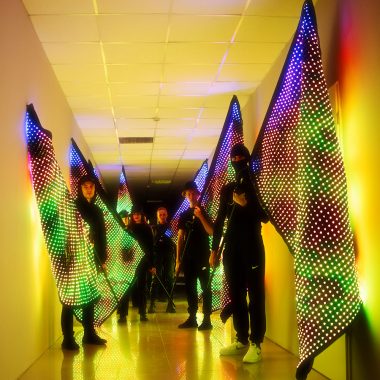 LED Light Up Flag with 2520 LEDs for shows and events - by ETEREshop