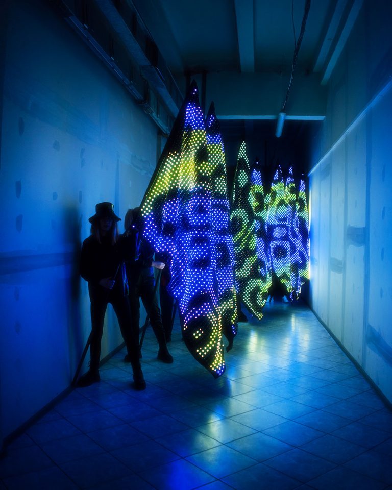 LED Light Up Flag with 2520 LEDs for shows and events - by ETEREshop