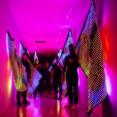 LED Light Up Flag with 2520 LEDs for shows and events - by ETEREshop