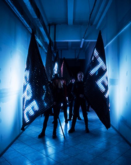 LED Light Up Flag with 2520 LEDs for shows and events - by ETEREshop