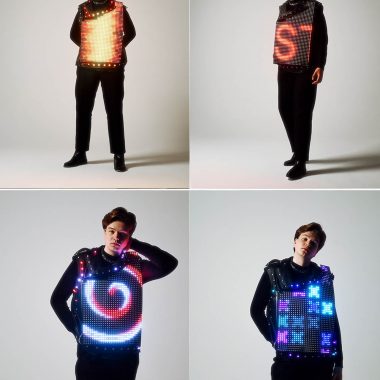 Festival Men's LED Vest with light up a Screen - by ETERESHOP