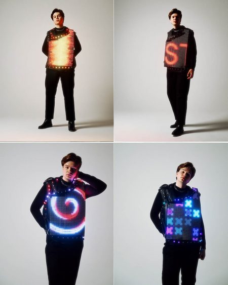 Festival Men's LED Vest with light up a Screen - by ETERESHOP
