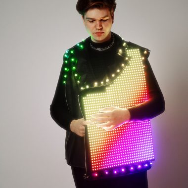 Festival Men's LED Vest with light up a Screen - by ETERESHOP