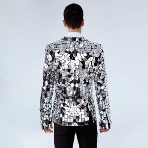 Mirror Silver men's Jacket Broken Mirror Style - by ETEREshop
