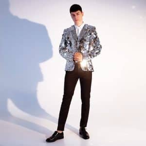 Mirror Silver men's Jacket Broken Mirror Style - by ETEREshop