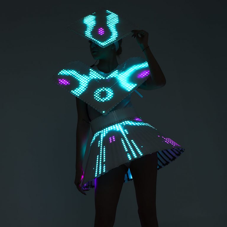 LED panel light up bodysuit - Artnet glow costumes - by ETERESHOP