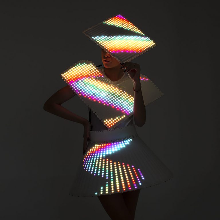 LED panel light up bodysuit - Artnet glow costumes - by ETERESHOP