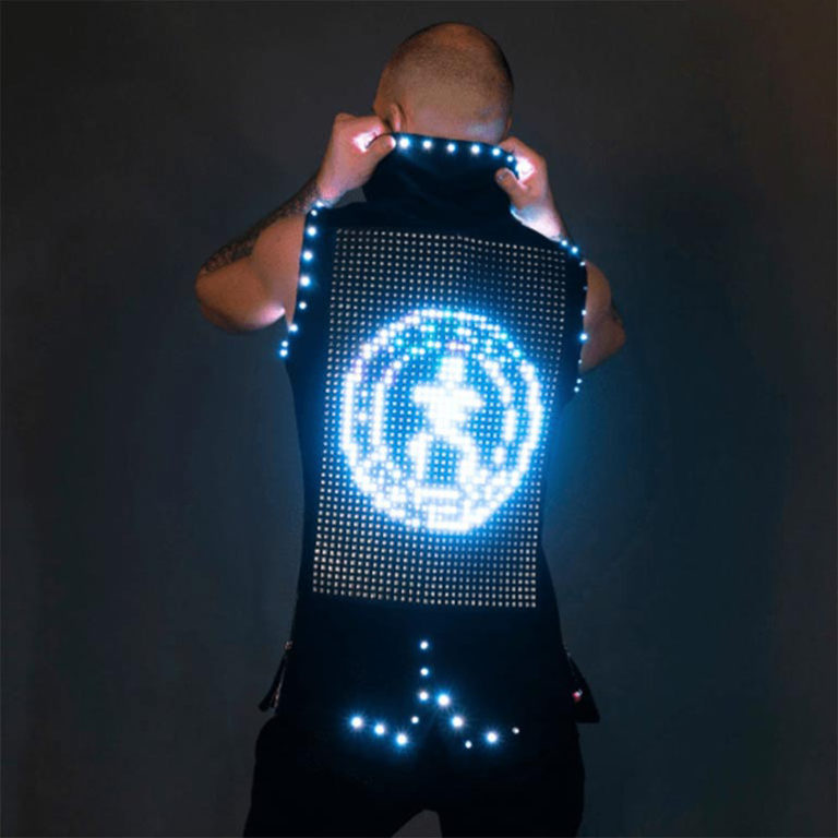 LED light up stylish custom logo jacket costume _P14-1 - by ETERESHOP