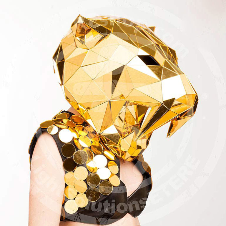 Mirror animal 3D masks for Rave and party - by ETERESHOP