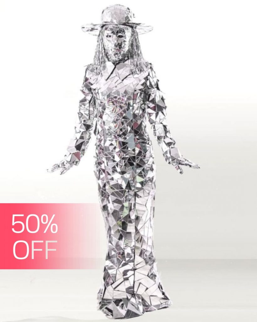 Mirror Sexy Cowboy Costume for men with 300 LEDs - by ETERE