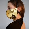 Gold Mask with Mirror Triangles by ETERESHOP _M111