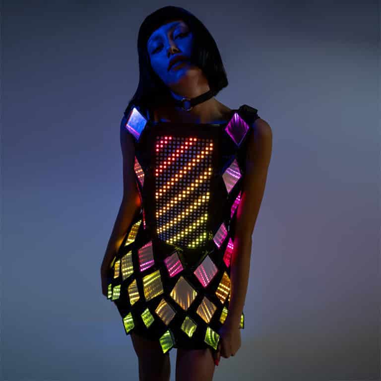 LED Infinity Mirror Dress with an LED Screen _N16 at an affordable price