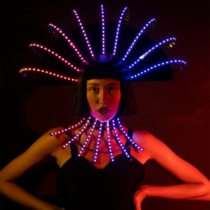 Smart LED Crown with a Collar Egypt Style for Halloween and Festivals ...