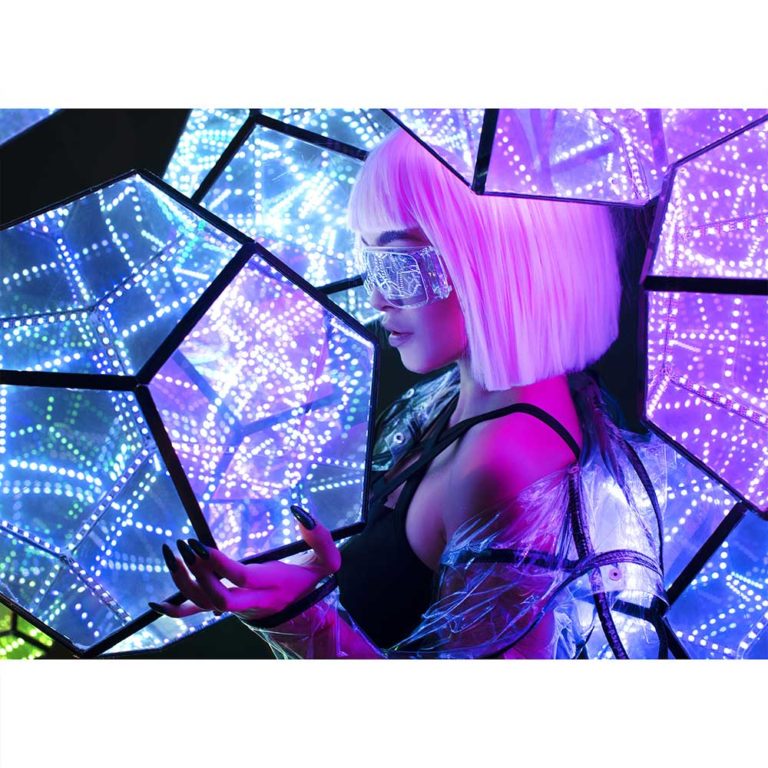 LED Infinity Dodecahedron Wall by ETERESHOP _N12 - by ETERESHOP