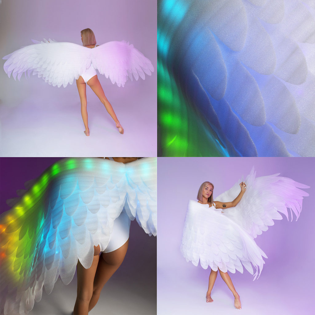 Led Cosplay Angel Wings Costume with 200 LEDs - ETEREshop
