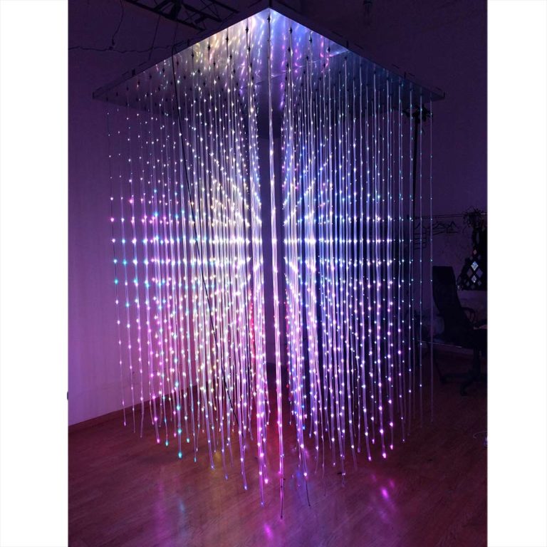 LED Cube with 2300 LEDs for shows and events at an affordable price